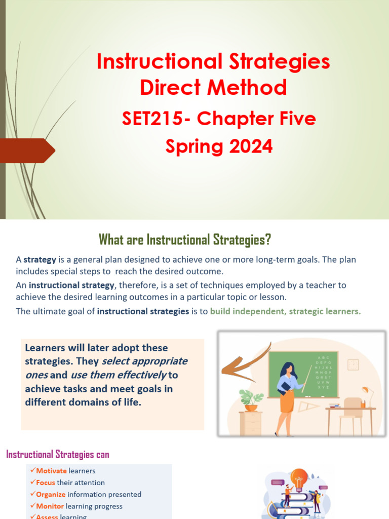 SET215 - Session Five - Spring 2024-114770 | PDF | Learning | Teachers