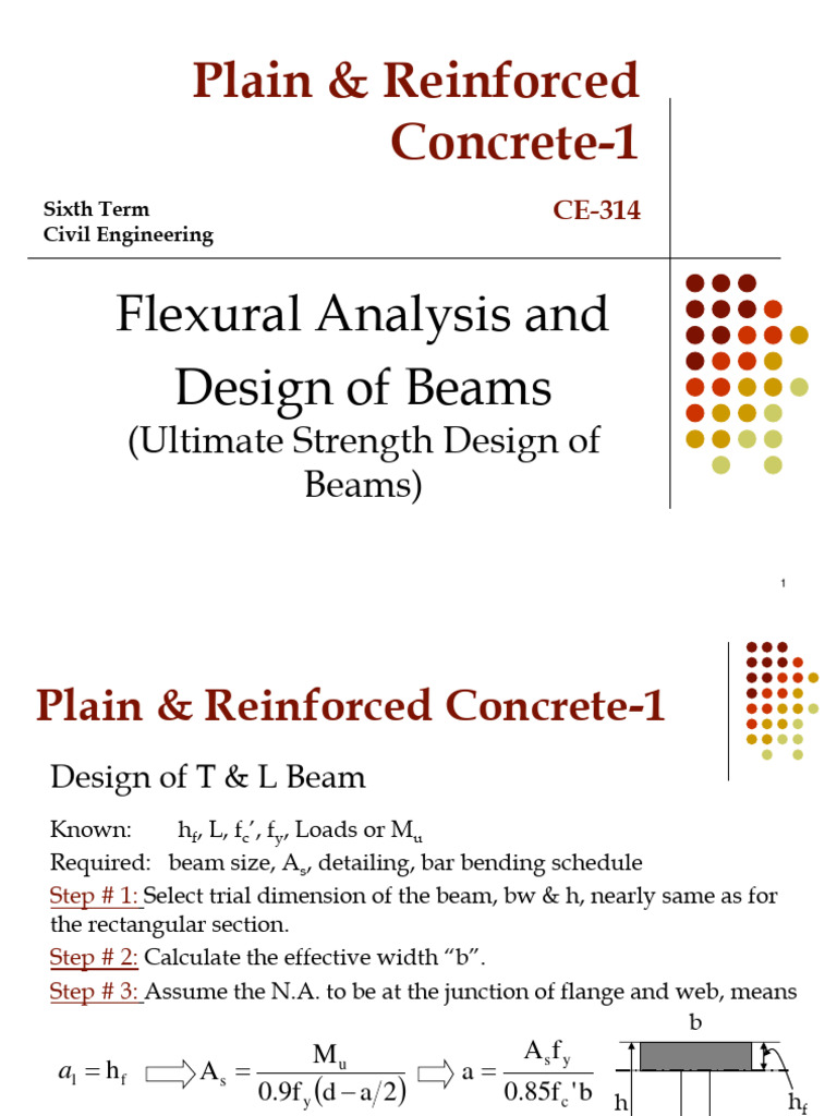 Design of T Beams | PDF