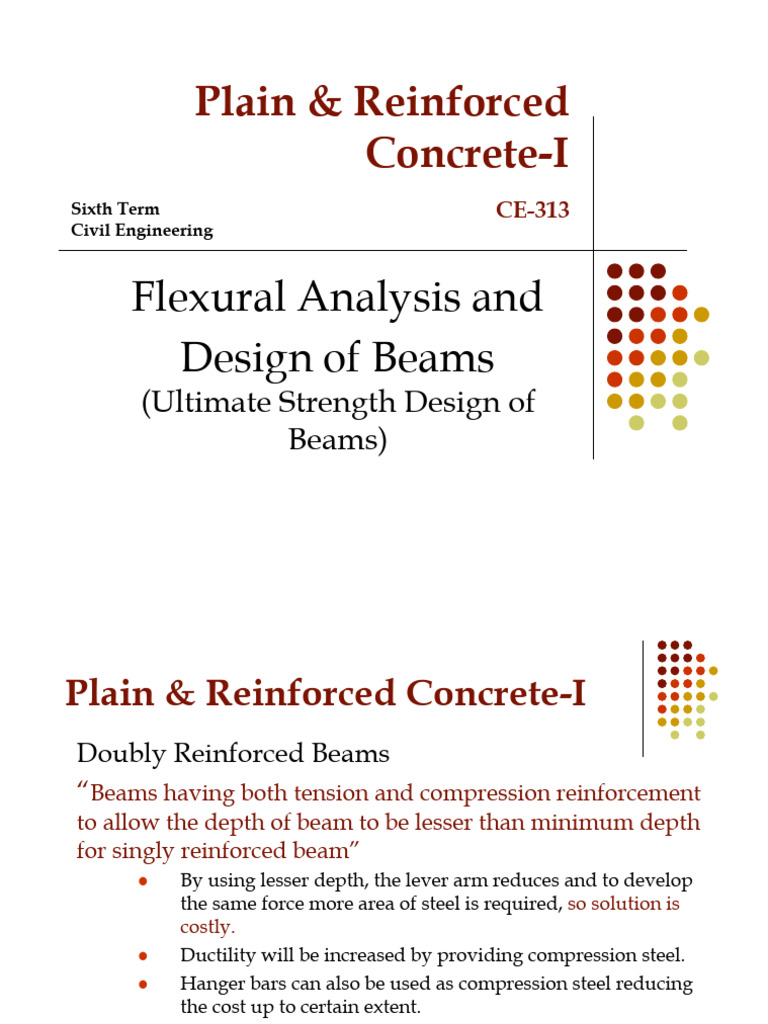 Flexural Analysis of Doubly Beams | PDF | Beam (Structure) | Strength Of Materials