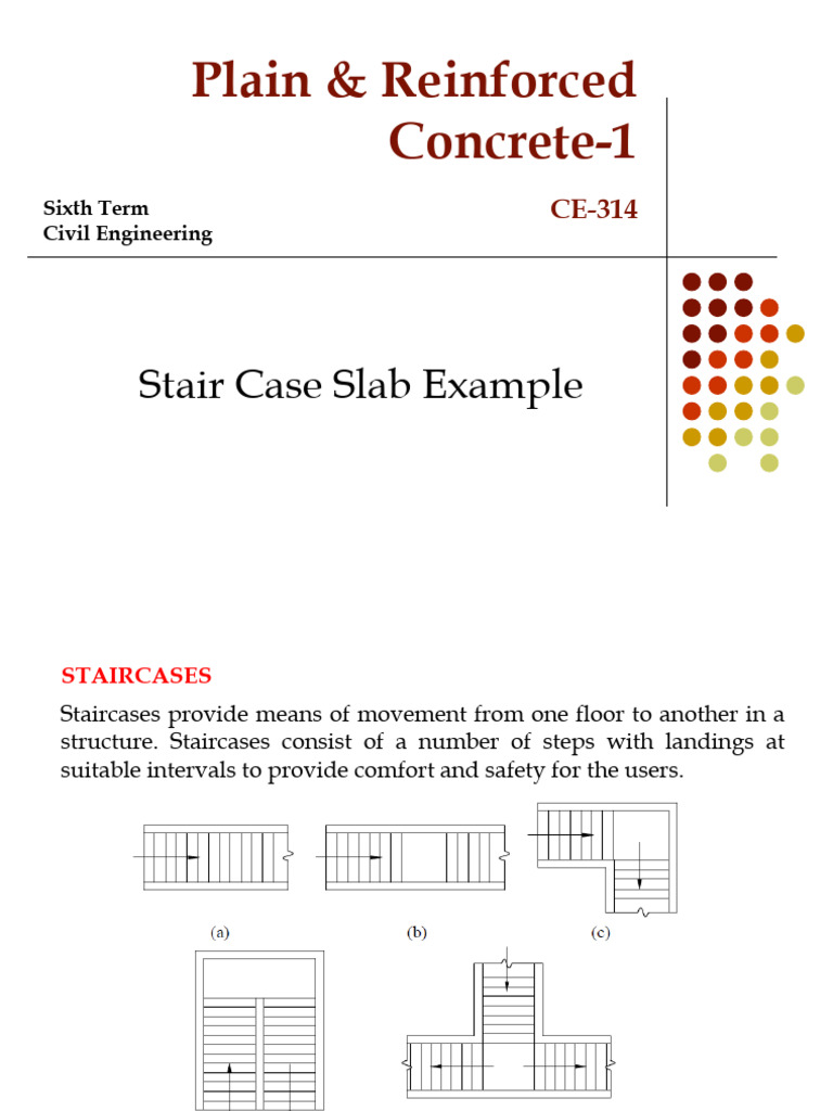 Staircase Slab Example | PDF | Stairs | Civil Engineering