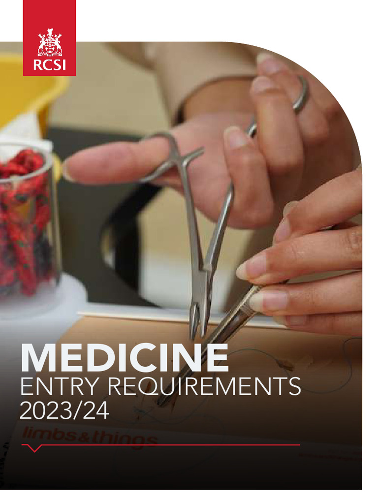 RCSI Bahrain Medicine Entry Requirements | PDF | Gce Advanced Level ...
