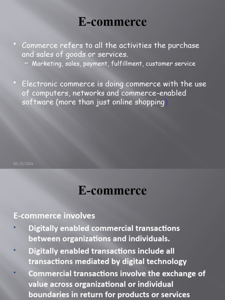 Lesson 1 | PDF | Electronic Business | E Commerce