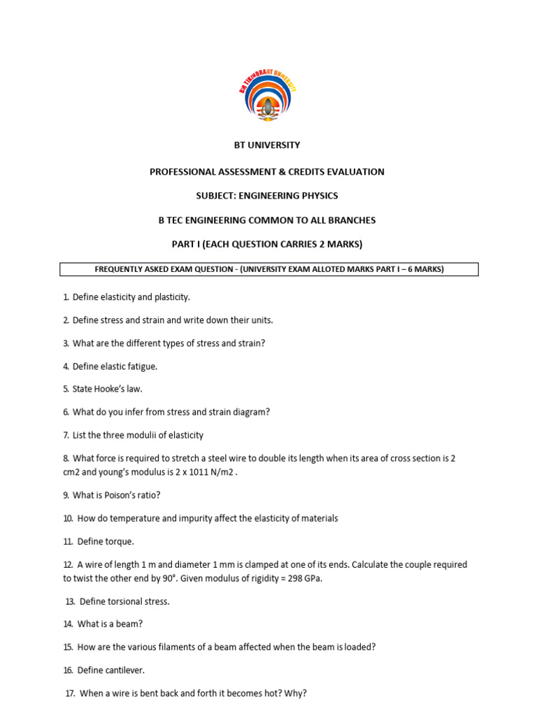 Engineering Physics Assignment | PDF | Science & Mathematics