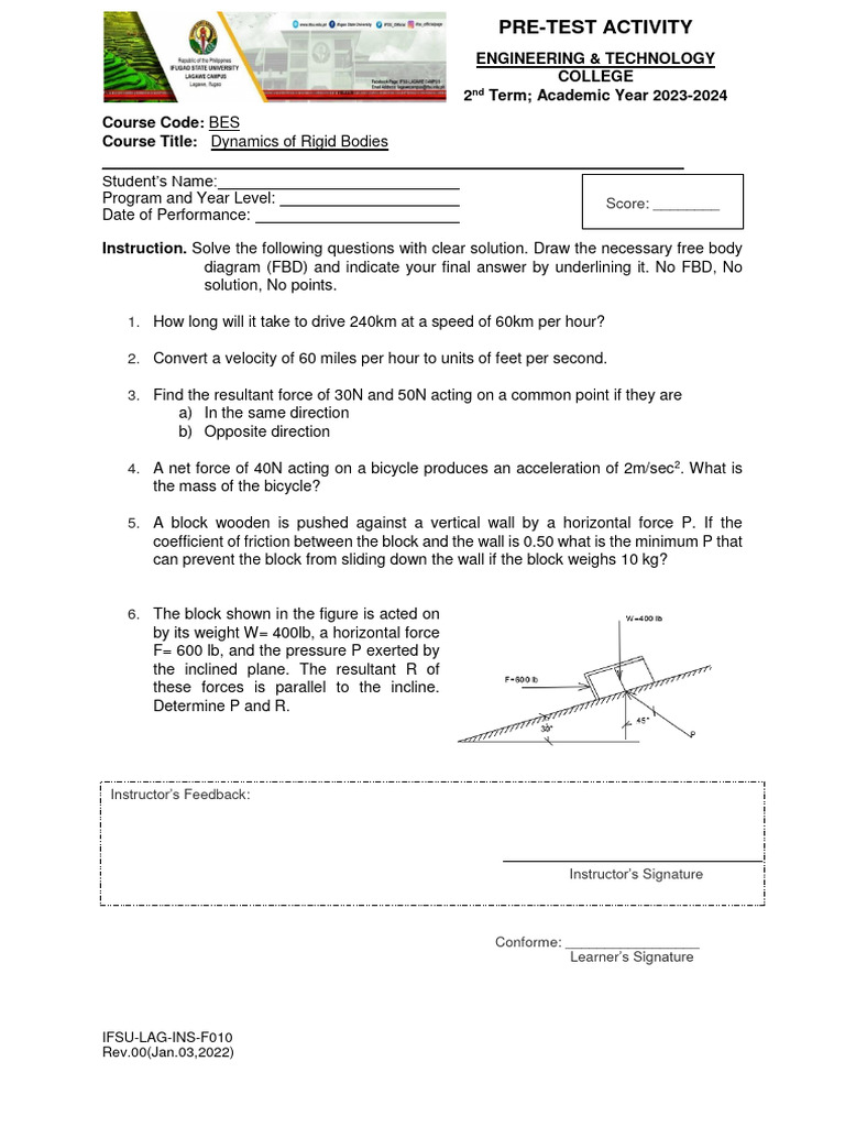 Activity-1_pretest | PDF