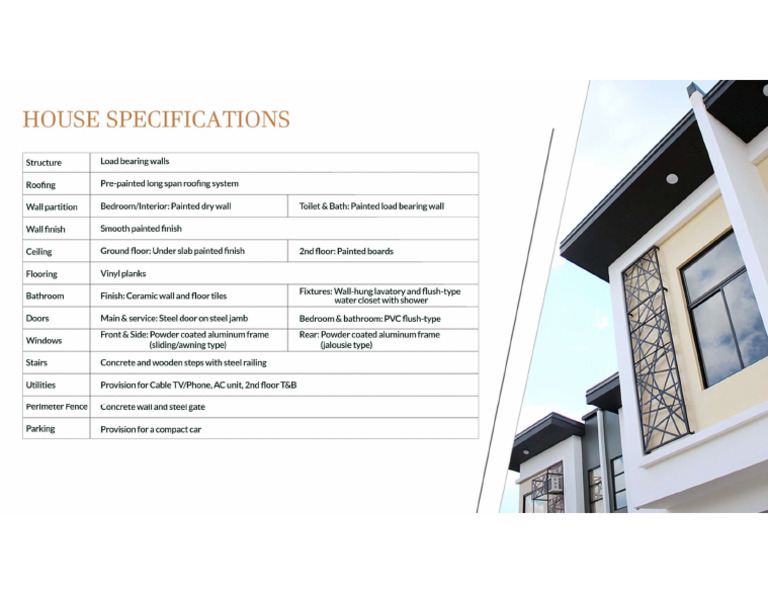 House Specification | PDF