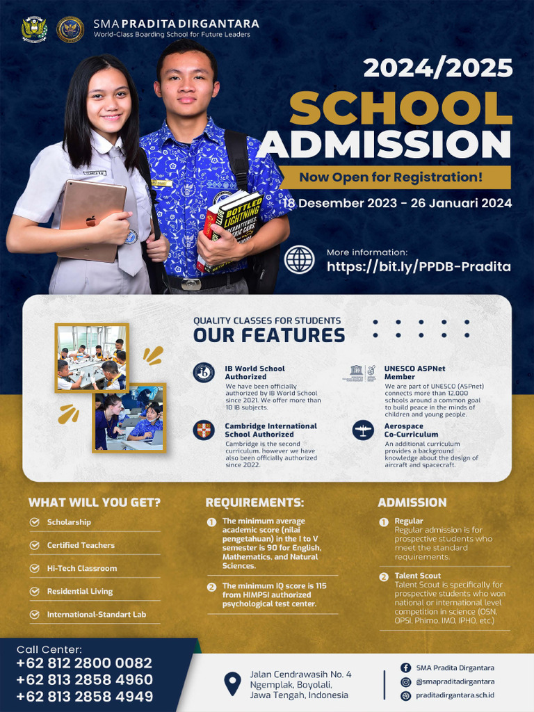 Flyer PPDB Sma Pradita Dirgantara Terbaru | PDF