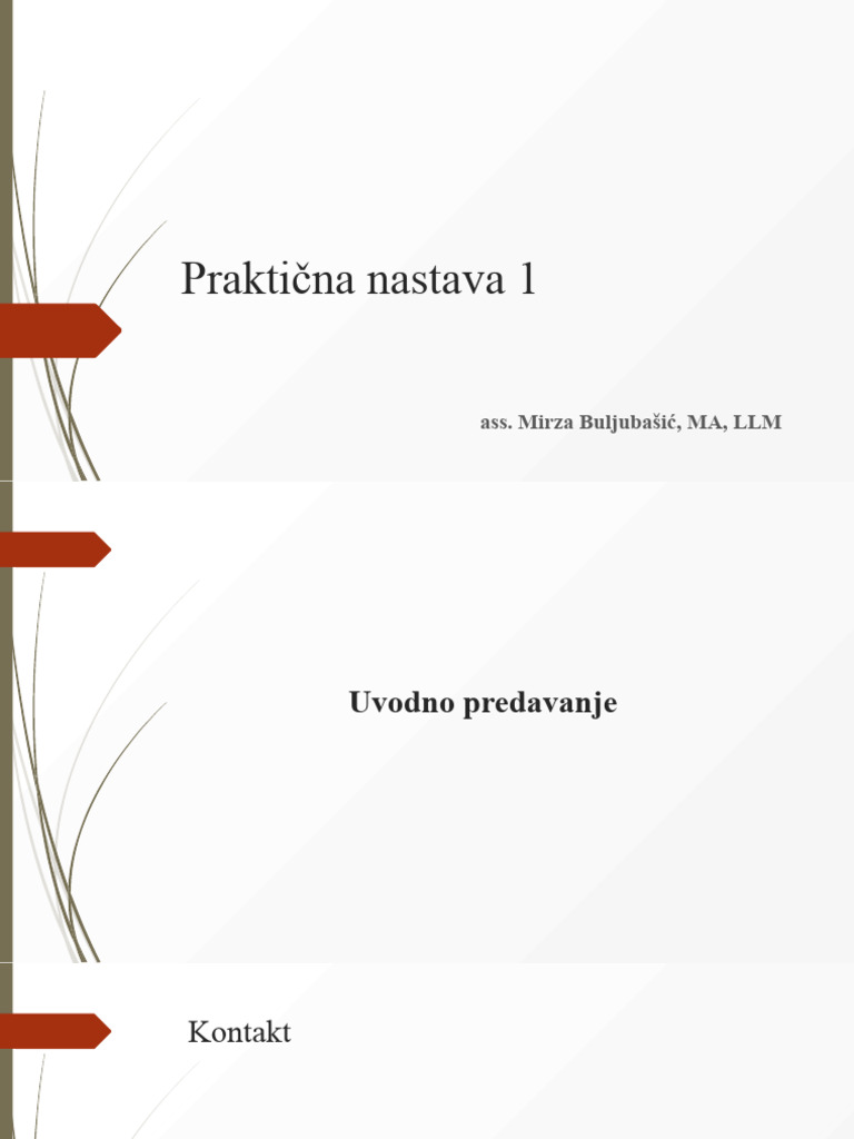 Prakticna Nastava 1 - Vjezbe - Broj - 1 | PDF