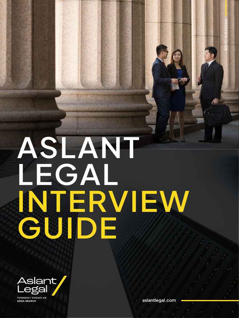 Aslant Legal_Candidate_Interview_Guide | PDF | Conflict Resolution | Social Psychology