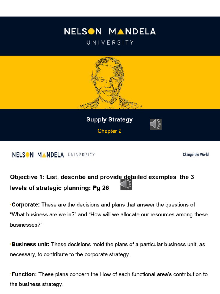 Unit 2 - Chapter 2 - Supply Strategy | PDF | Risk | Supply Chain