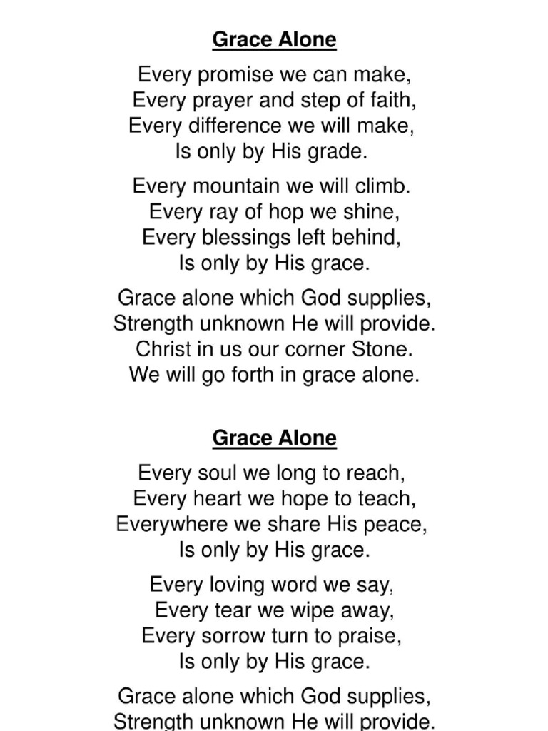 Grace Alone | PDF
