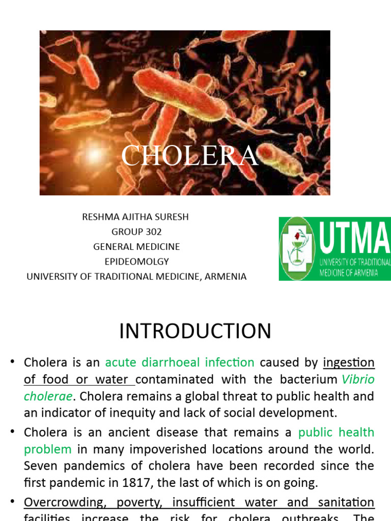 Cholera: Epidemiology and Control Measures | PDF | Cholera | Public Health