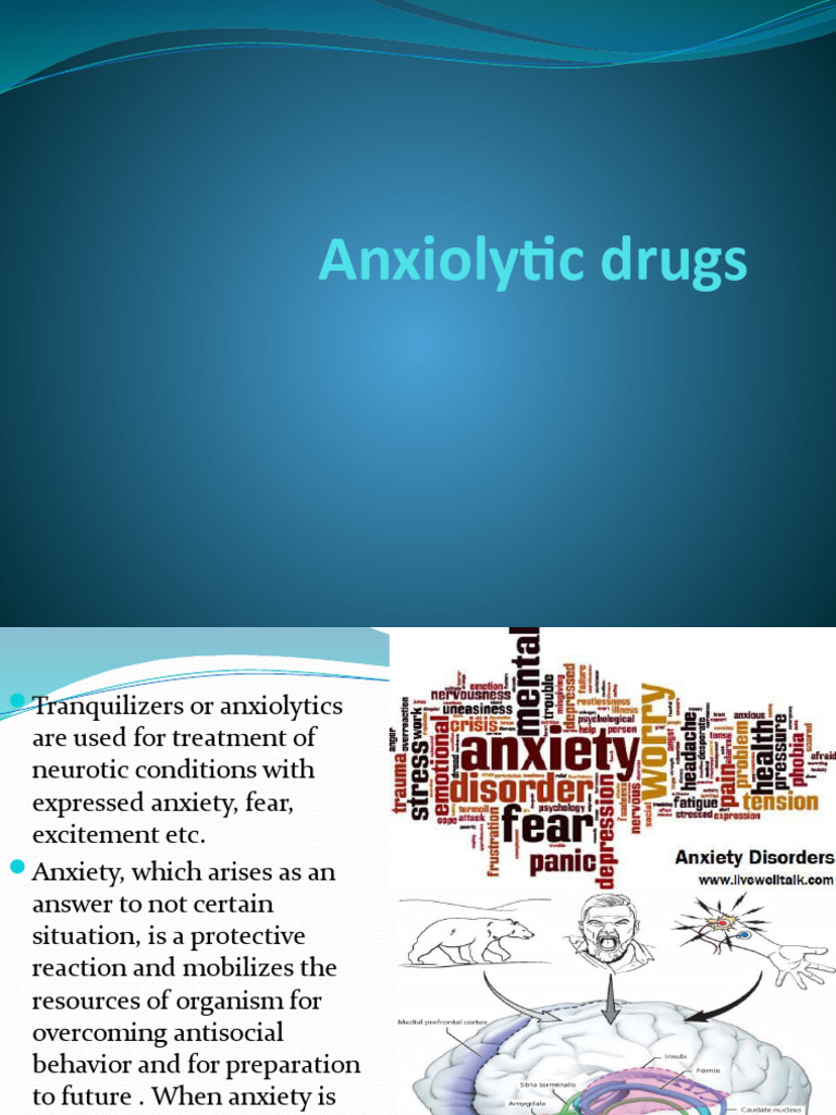 Anxiolytic Drugs | PDF | Benzodiazepine | Anxiety