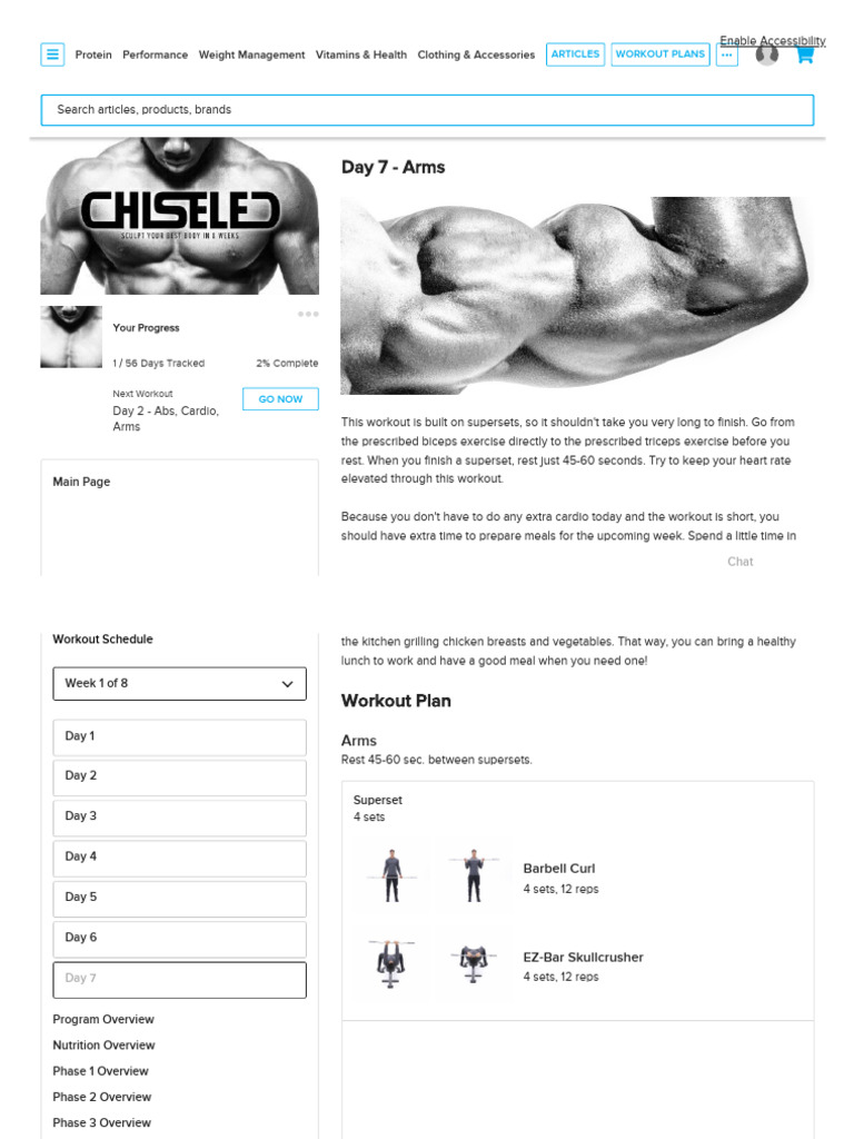 Day 7 - Arms | PDF | Wellness