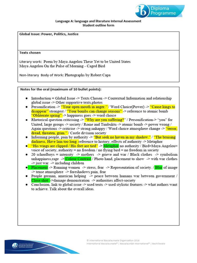 Alimert Keskin - IO Outline Form LAL | PDF | Social Science
