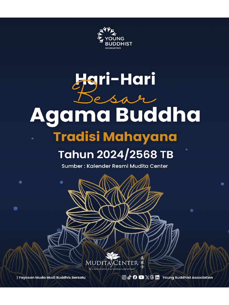 YBA - Hari Besar Agama Buddha Tradisi Mahayana 2024 | PDF