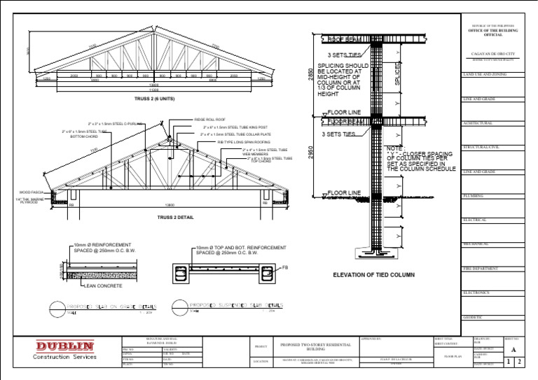 Structural Plan 4 | PDF | Truss | Structural Engineering