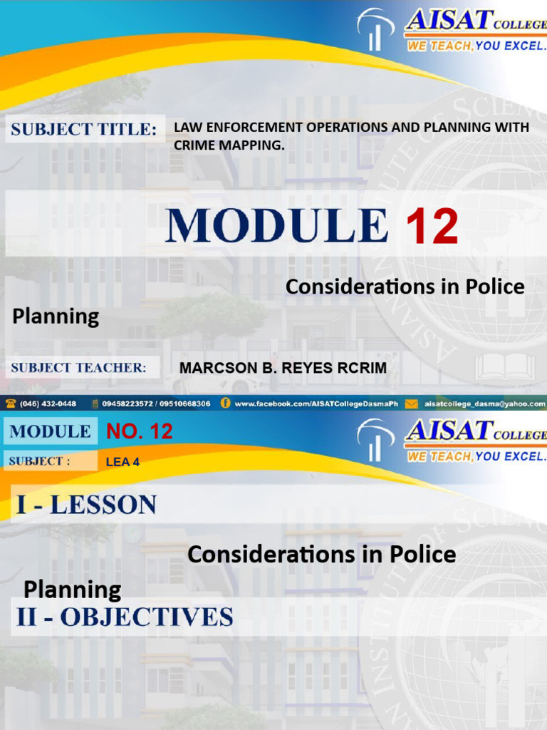 Lea 4.Pptx Module 12. | PDF | Feasibility Study | Planning