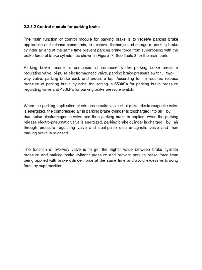 Control Module Parking Brak | PDF | Brake | Equipment