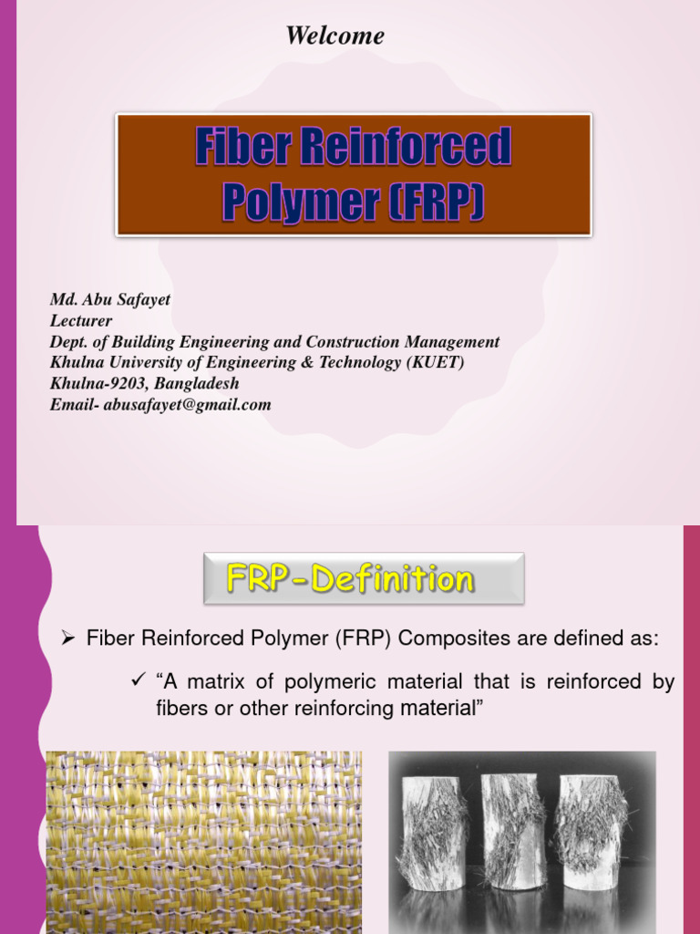 10.0 FRP | PDF | Fibre Reinforced Plastic | Fiberglass