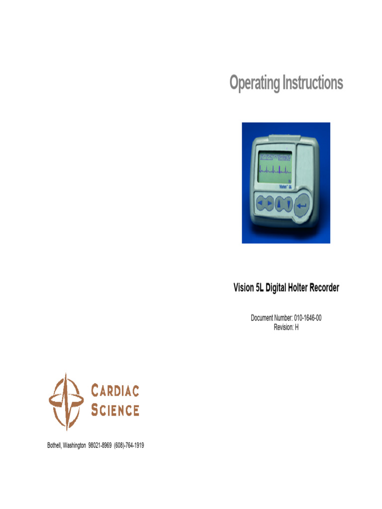 Burdick Vision 5 L Manual | PDF