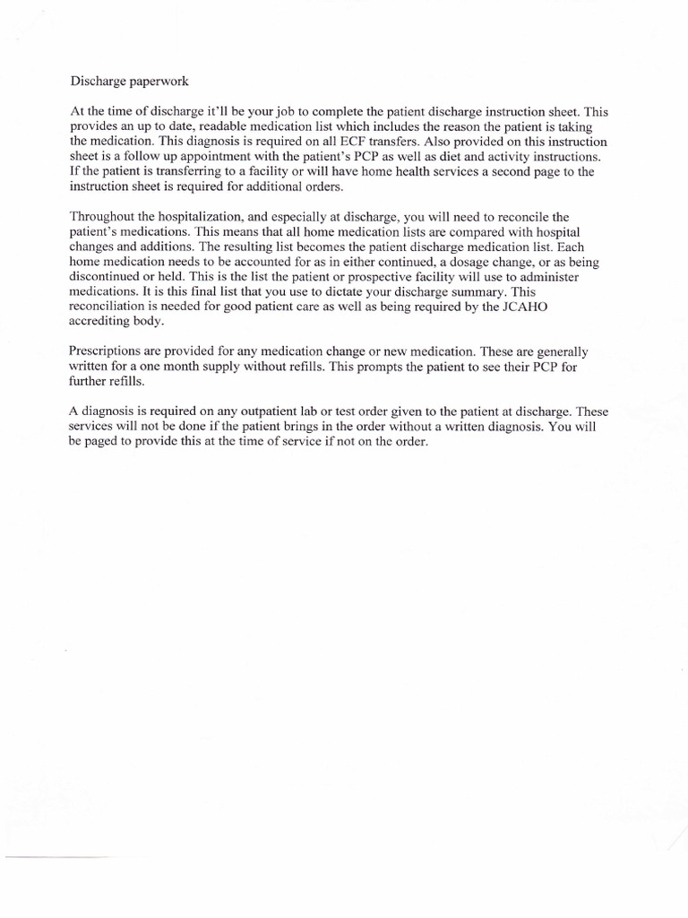 Discharge Rules in MMC | PDF | Patient | Hospital