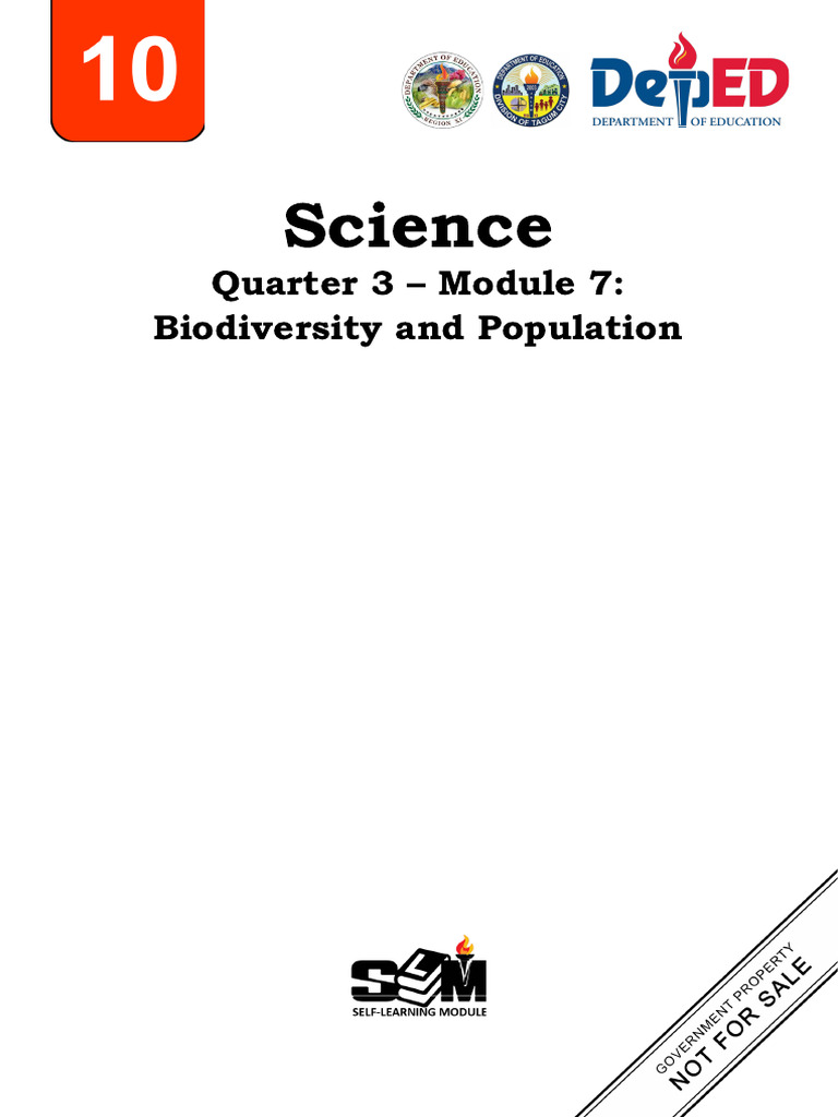 ScienceSLM G10 Q3 M7 Biodiversity and Population | PDF | Biodiversity | Logistic Function