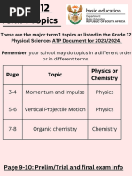 Grade 11 Term 1 Topics | PDF
