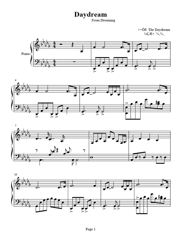 The Daydream Daydream | PDF