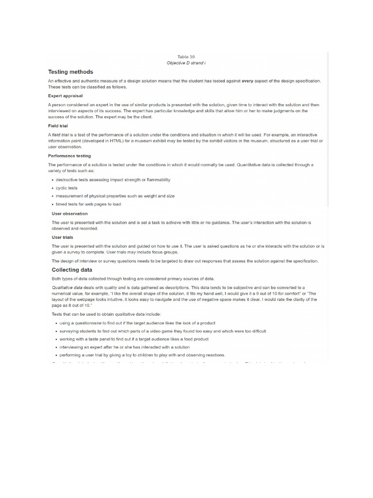 Sample Testing Methods Pdf