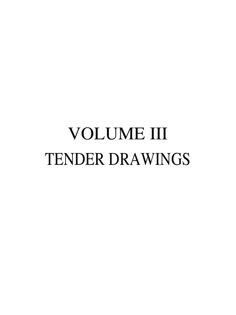 Architectural Tender Drawings Volume III | PDF | Plumbing | Building ...