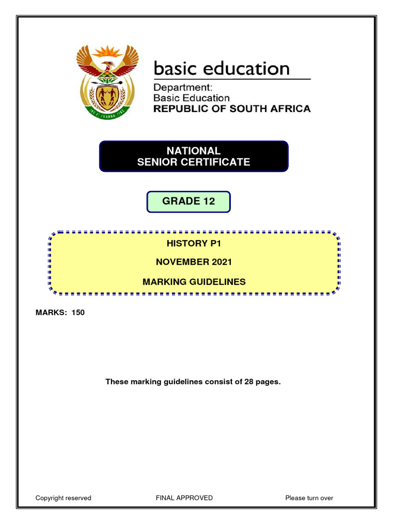 History P1 Nov 2021 MG Eng | PDF | Marshall Plan | Unita