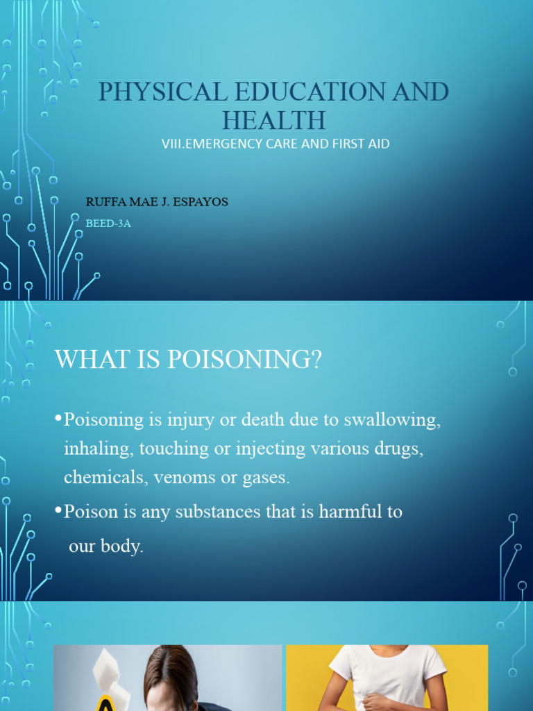Understanding Poisoning Symptoms and Care | PDF | Poison | Vomiting