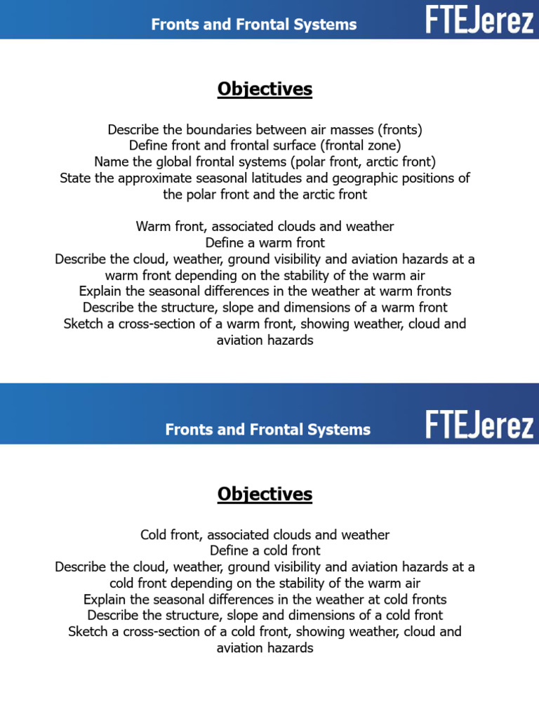 CH 19 Fronts and Frontal Depressions 2020 | PDF | Cloud | Meteorology CH 19 Fronts and Frontal Depressions 2020 | PDF | Cloud | Meteorology