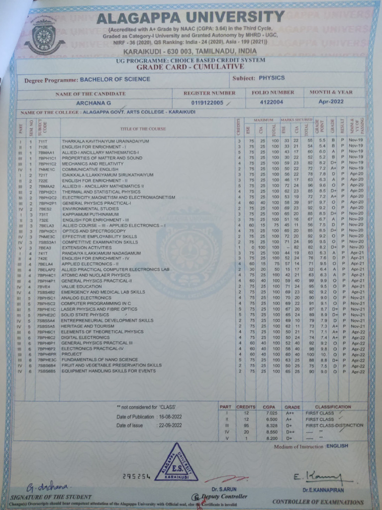Consolidate Certificate | PDF