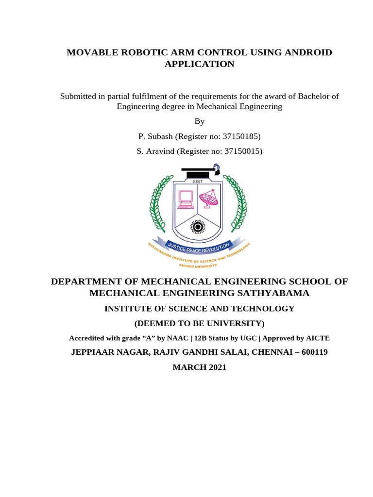 B.E Mech Batchno 107 | PDF | Microcontroller | Electrical Engineering