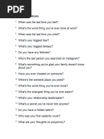 250 Conversation Starters | PDF | Conversation