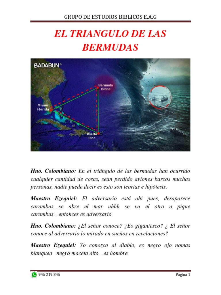 El Triángulo de las Bermudas y el Diablo | PDF