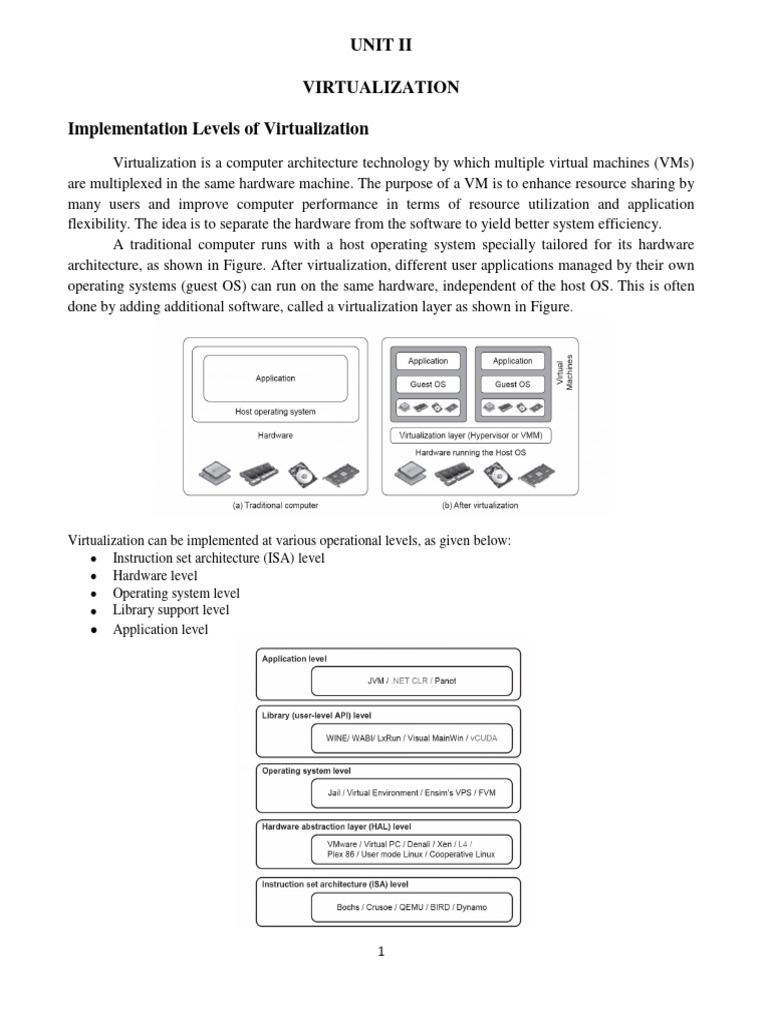 Virtualization Pdf Virtual Machine Virtualization