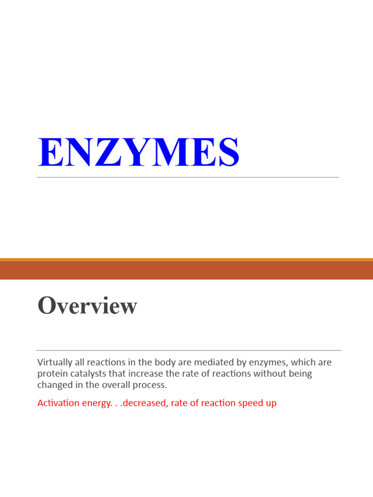 8. ENZYMES | PDF | Enzyme | Cofactor (Biochemistry)