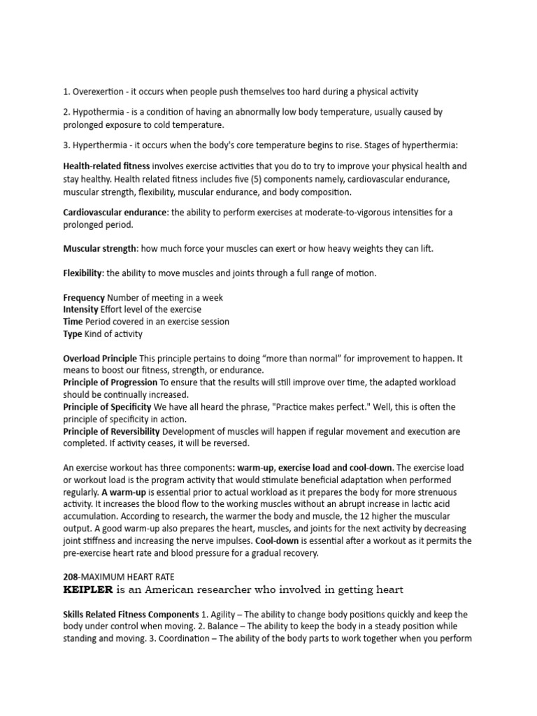 3RD Reviewer P.E | Download Free PDF | Physical Fitness | Heart