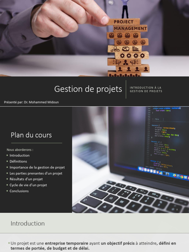 1 - Introduction À La Gestion de Projets | PDF | Évolution de carrière | Affaires