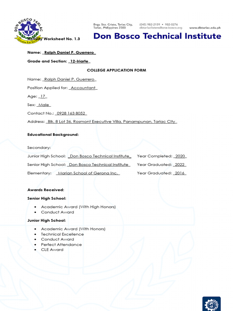 Grade-12-Activity-Worksheets_Guerrero (1) | PDF | Hand | Entrepreneurship