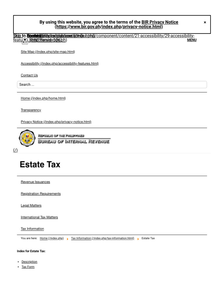 Estate Tax Overview and Requirements | PDF | Estate Tax In The United ...
