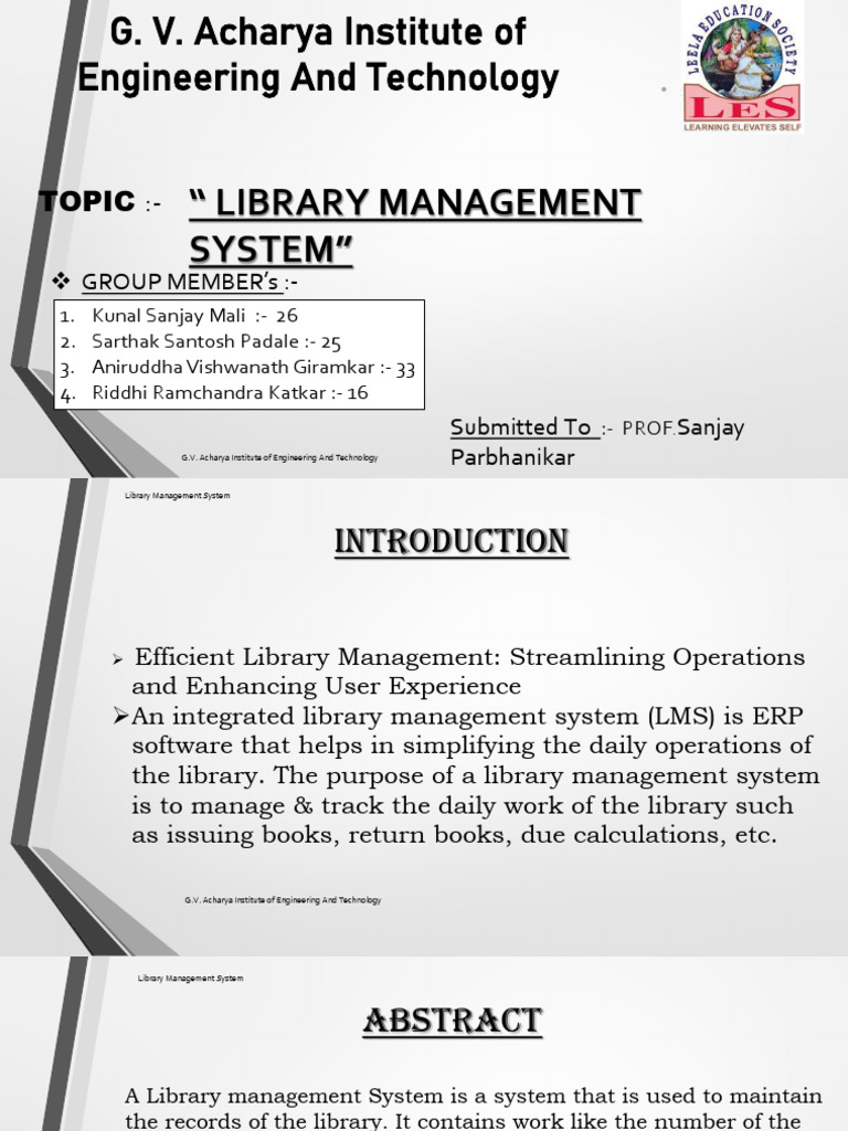 PROJECT LMS | PDF | Libraries | Cloud Computing