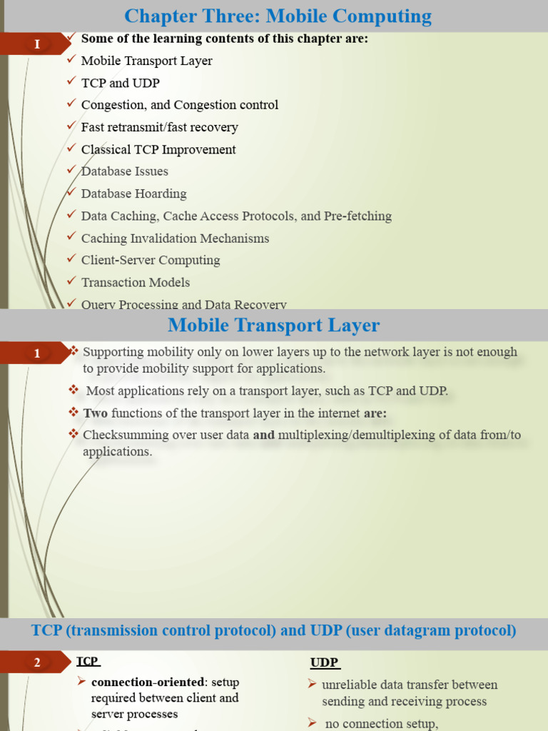 MC CH-3 | PDF | Transmission Control Protocol | Network Congestion