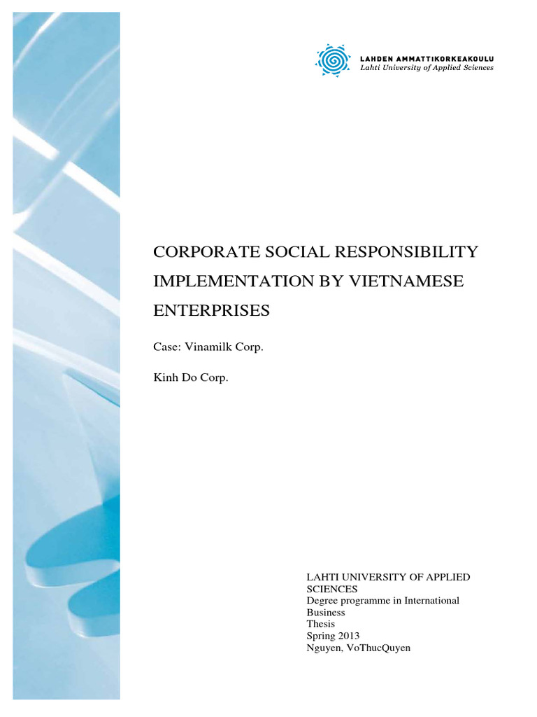 Swot Vinamilk 2013 | PDF | Corporate Social Responsibility | Sustainability