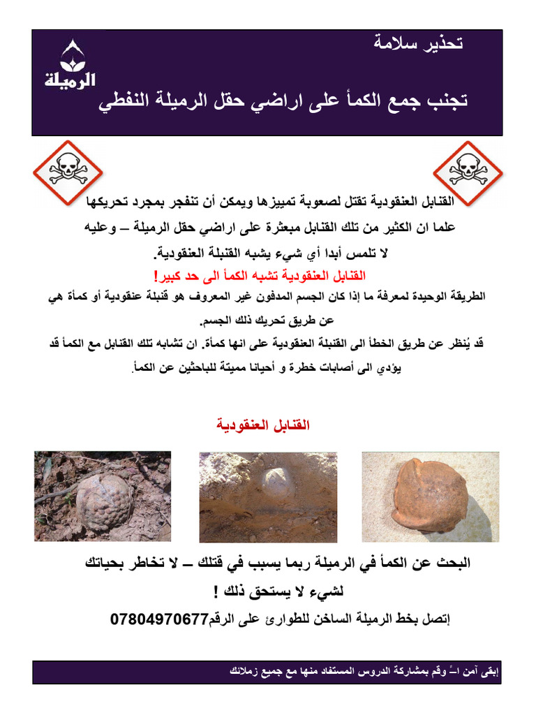Truffles Arabic Safety Alert | PDF