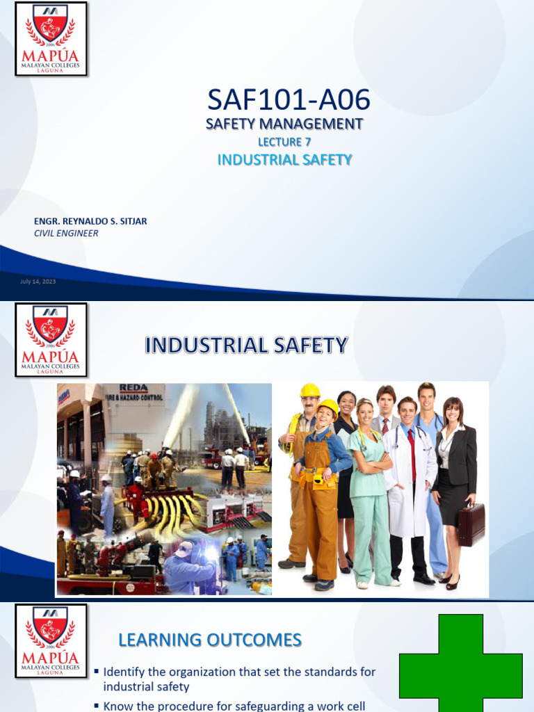 Lecture 7 Industrial Safety A06 | PDF
