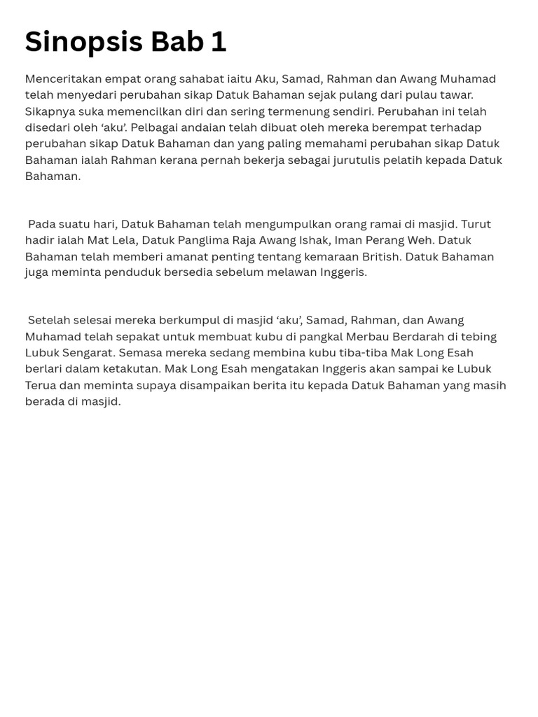 Sinopsis Bab 1 - 20240323 - 143121 - 0000 | PDF