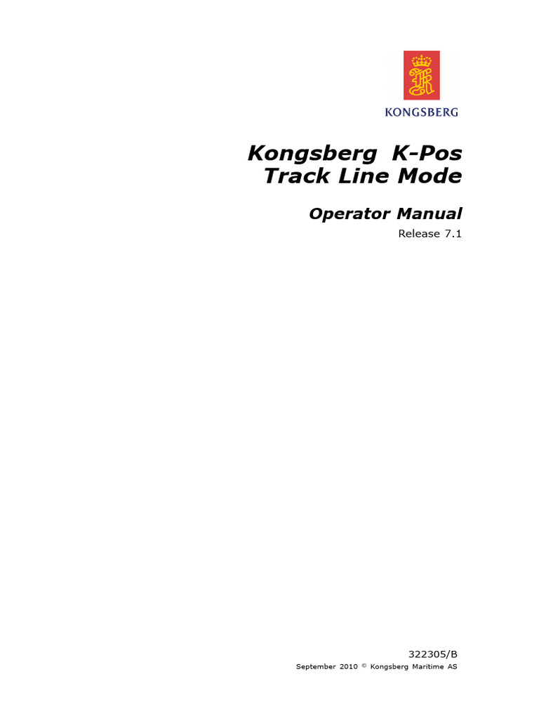 Kongsberg Track Line Mode | PDF | Rudder | Steering